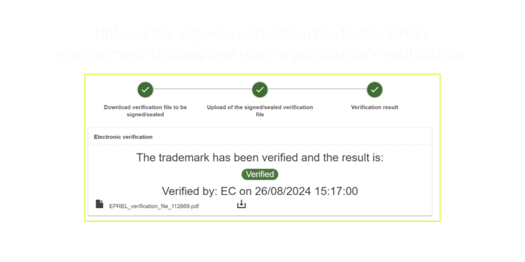 e-Seal for EPREL – Secure Product Data Access